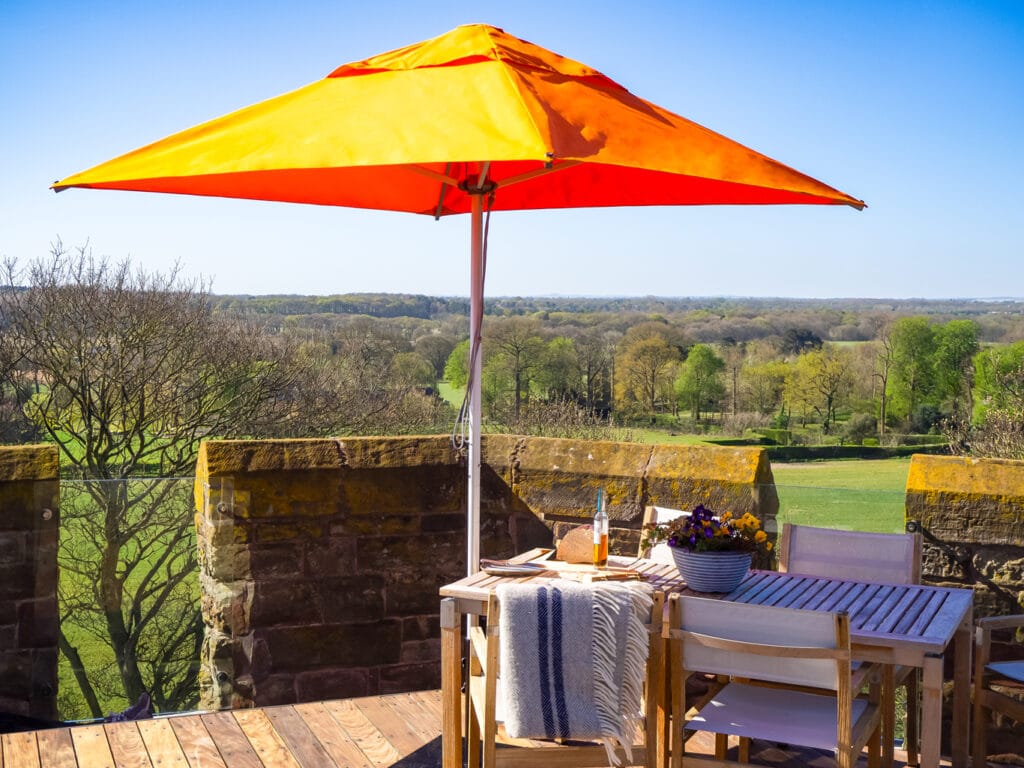 2m Square Cafe Series – Aluminium Parasol - Instashade