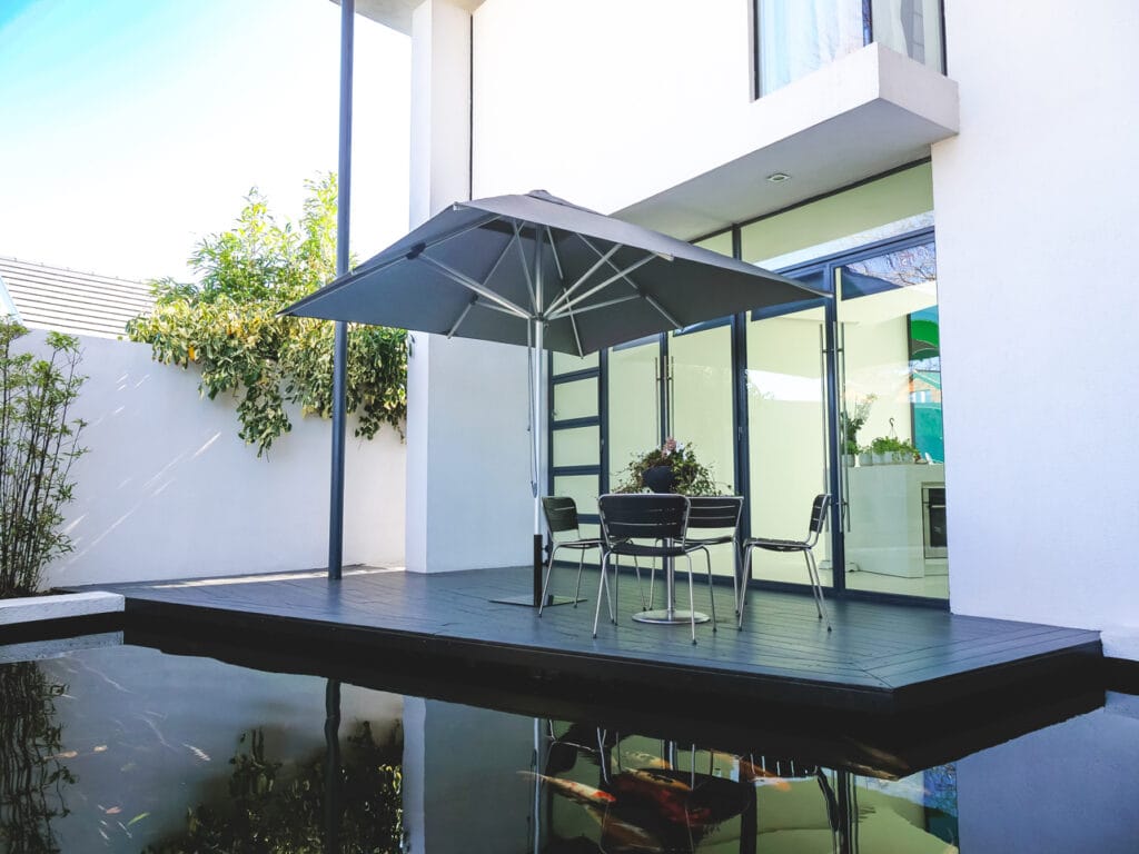 3m Square Cafe Series – Aluminium Parasol - Instashade
