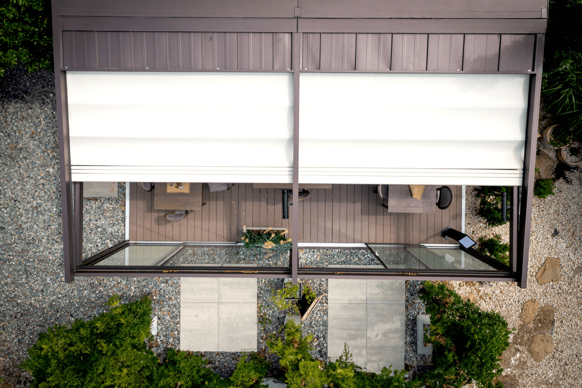 6m x 4m Rectangular Wall Mounted Elegancy Retractable Roof Pergola ...