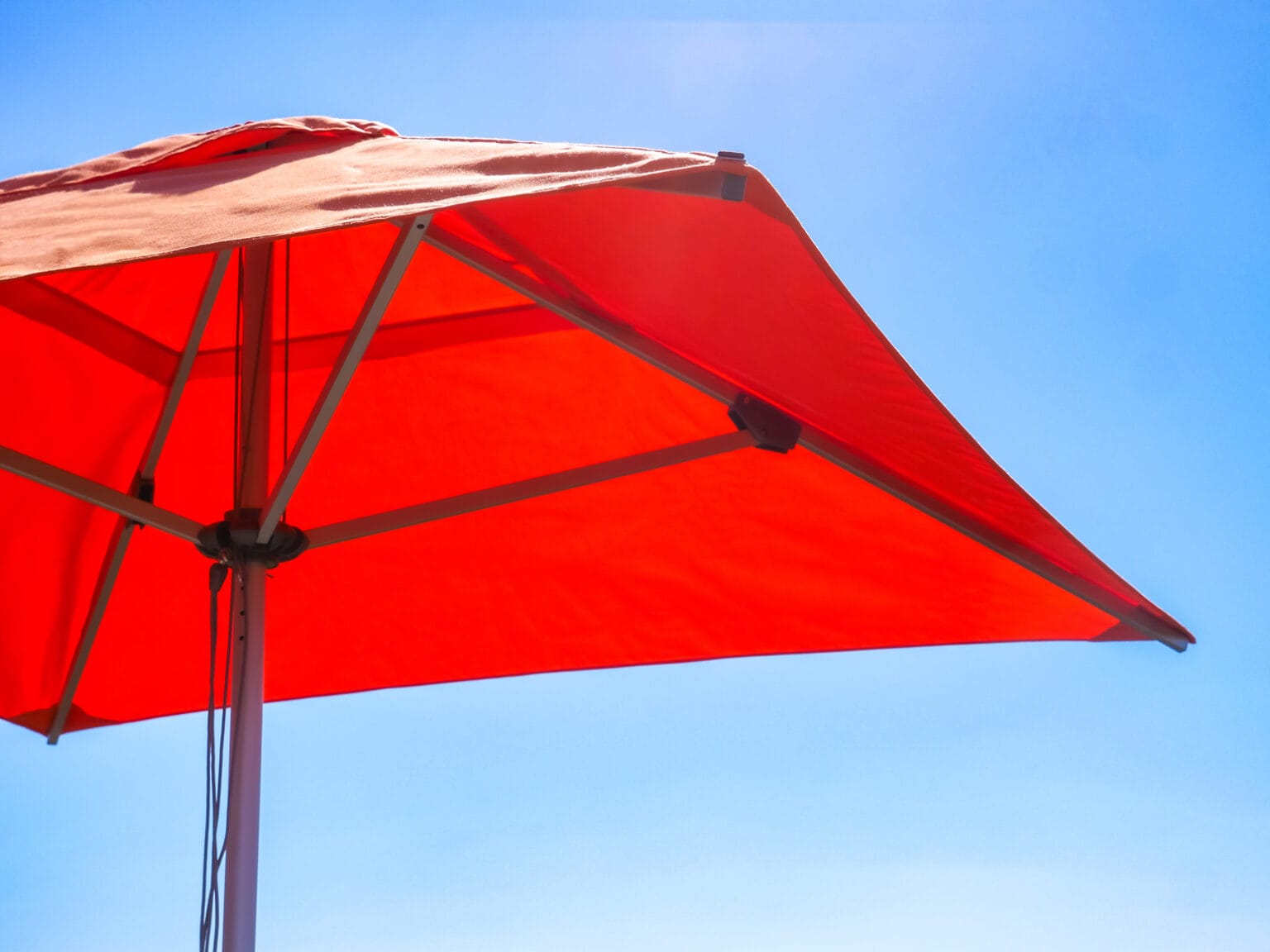2m Square Cafe Series – Aluminium Parasol - Instashade